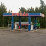 LPG (Pskov Region, Ostrovsky District, Berezhanskaya volost), benzin istasyonu  Pskovskaya oblastından