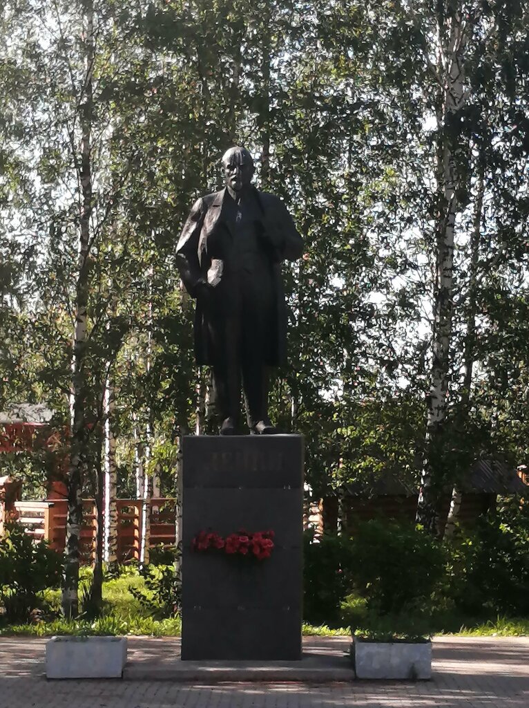Anıt, heykel В.И. Ленин, Vytegra, foto