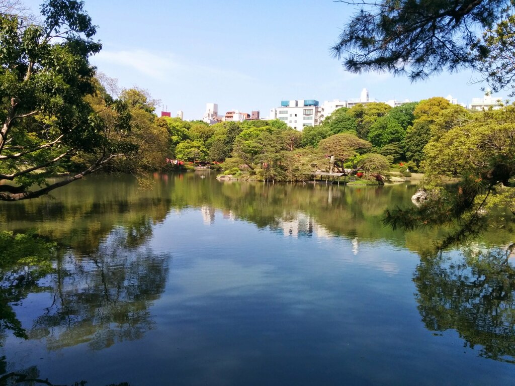 Kültür ve eğlence parkları Rikugien Garden, Tokyo, foto