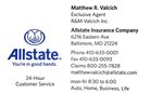 Matthew Valcich: Allstate Insurance (United States, Baltimore, 6216 Eastern Ave), sigorta şirketleri  Baltimore'dan