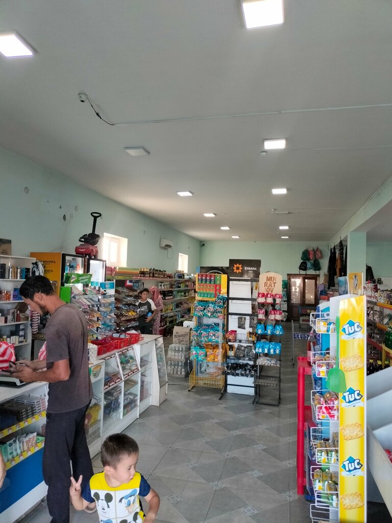 Süpermarket Akzhayyk, Türkistan eyaleti, foto