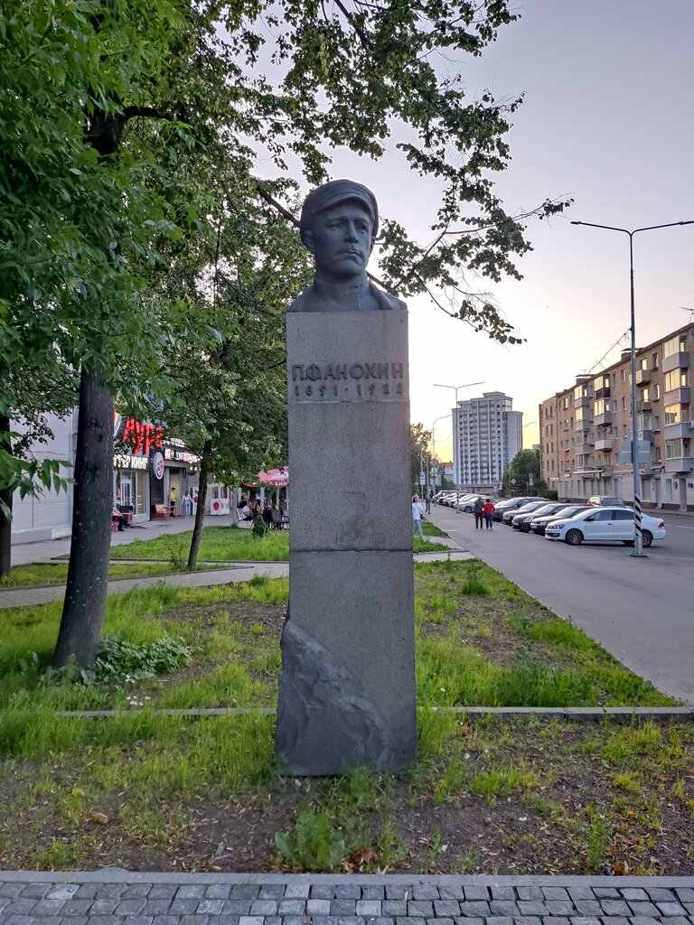 Anıt, heykel Пётр Анохин, Petrozavodsk, foto