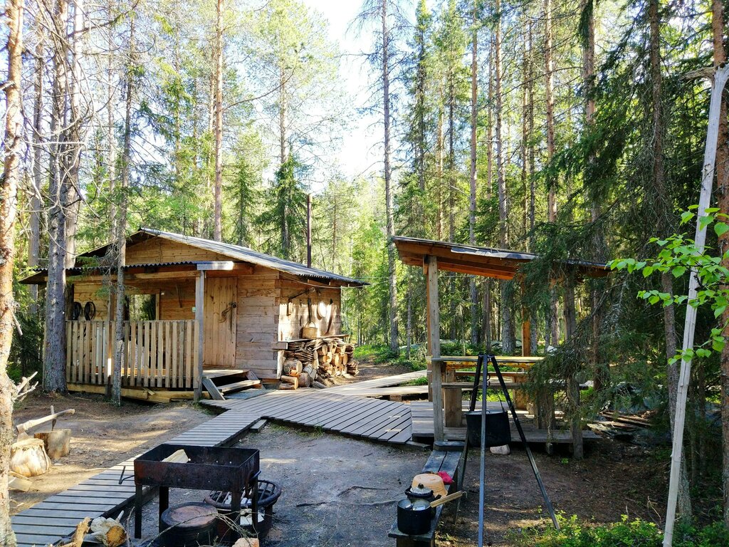 Resort oteller, tesisler Rybatsky dom, Karelya, foto