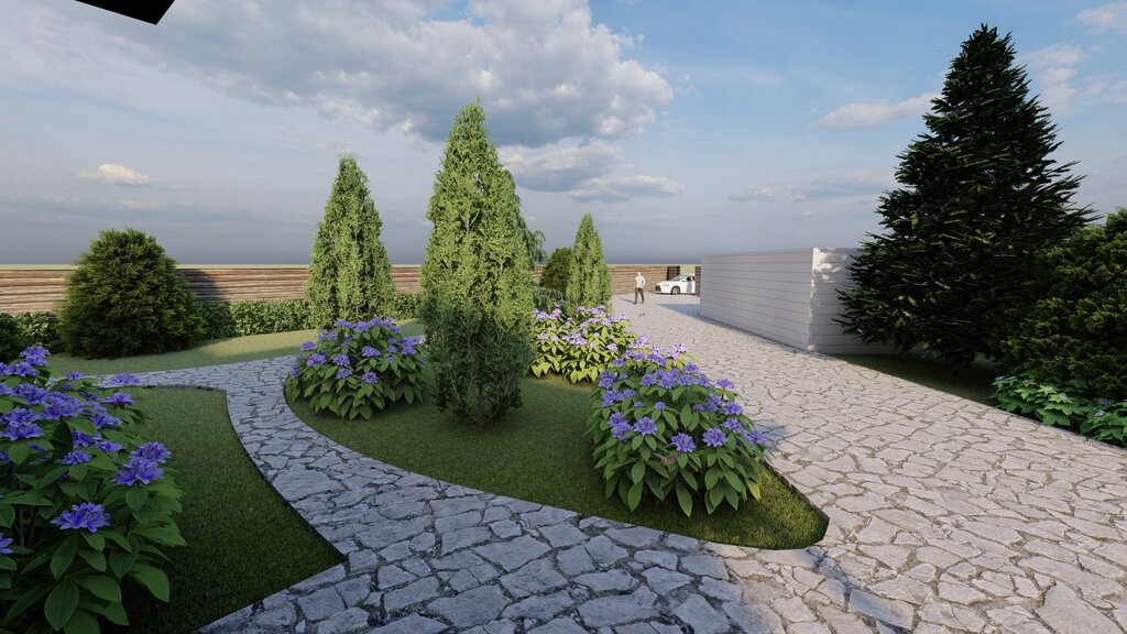 Peyzaj tasarımı AzbelArt, Moskova ve Moskovskaya oblastı, foto