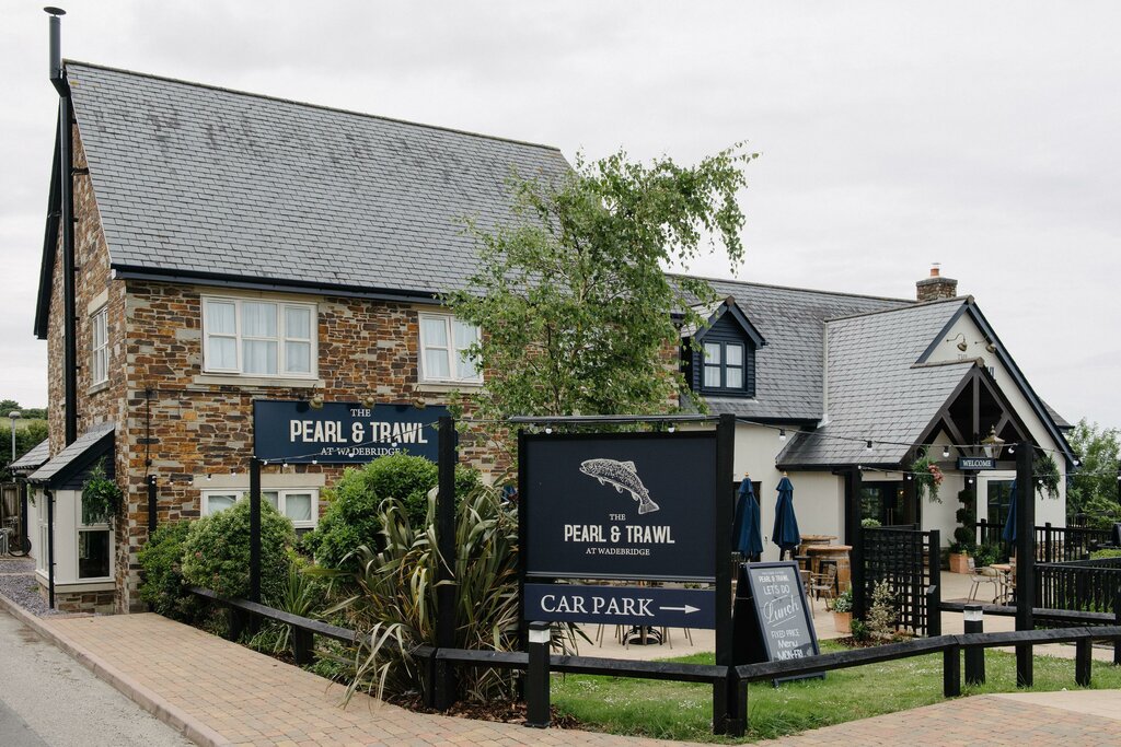 Bar The Pearl & Trawl at Wadebridge, Cornwall County, foto