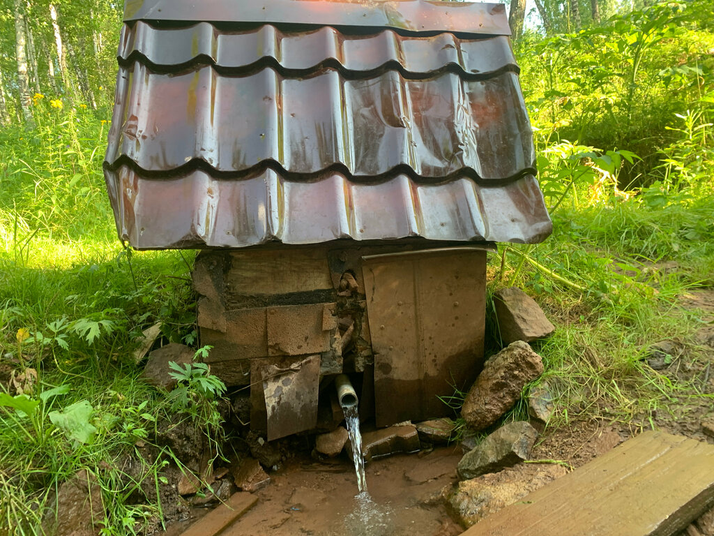 Pınar, çay Spring, stream, Krasnoyarski krayı, foto