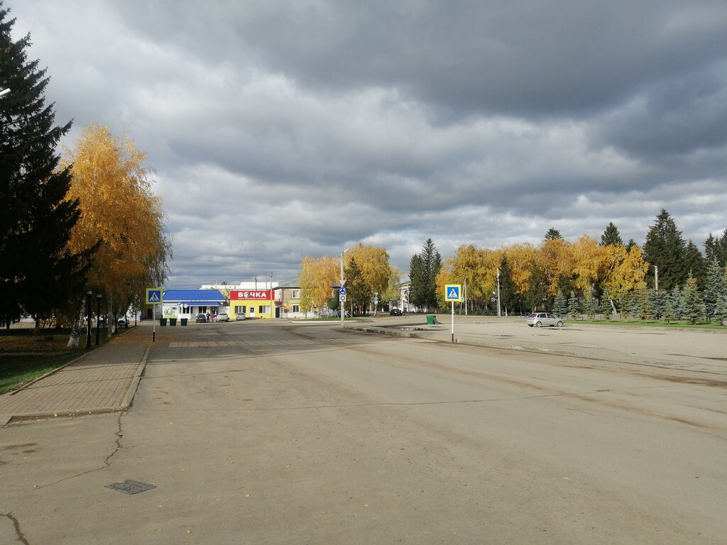 Park, sokak heykeli Шарлык, Orenburgskaya oblastı, foto