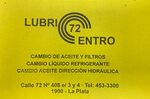 Lubricentro 72 (Provincia de Buenos Aires, La Plata, Avenida 72), express yağ değişim noktası  La Plata'dan