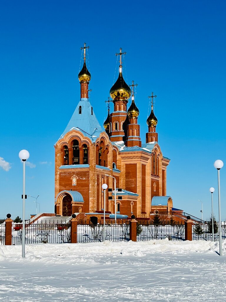 Ortodoks kiliseleri Temple in honor of Nicholas the Wonderworker, Hantı‑Mansi Özerk Okrugu, foto