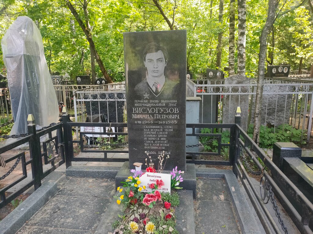 Ünlü kişilerin mezarları Вислогузов Михаил Петрович 1966-1985, Moskova, foto