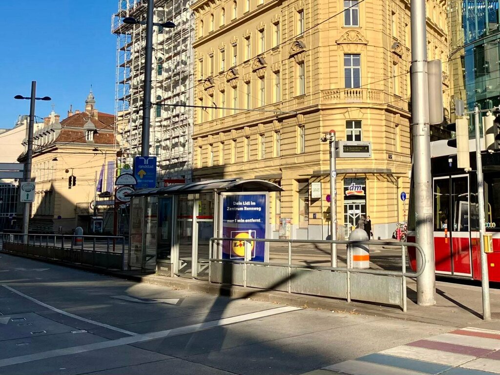 Toplu taşıma durağı Rennweg S, Viyana, foto