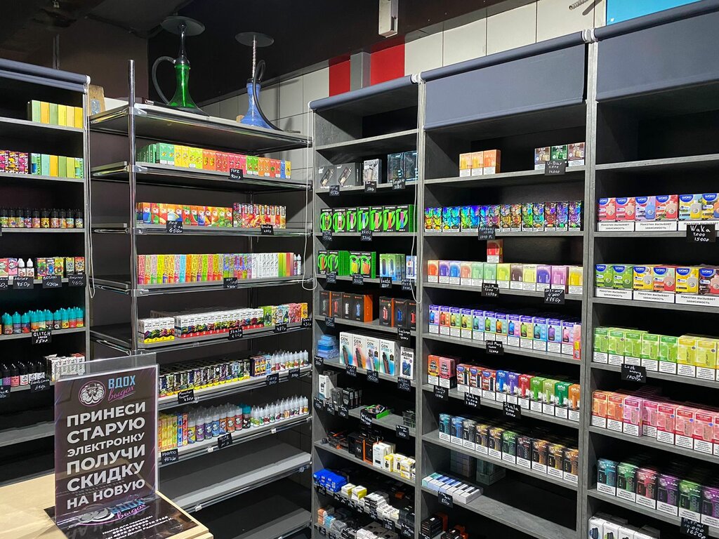 Elektronik sigara satış noktaları Вдох Выдох, Tarko‑Sale, foto
