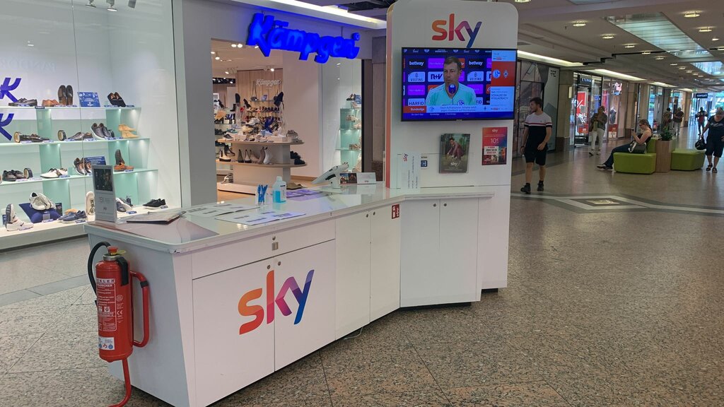 Televizyon kanalları Sky Shop, Mülheim an der Ruhr, foto