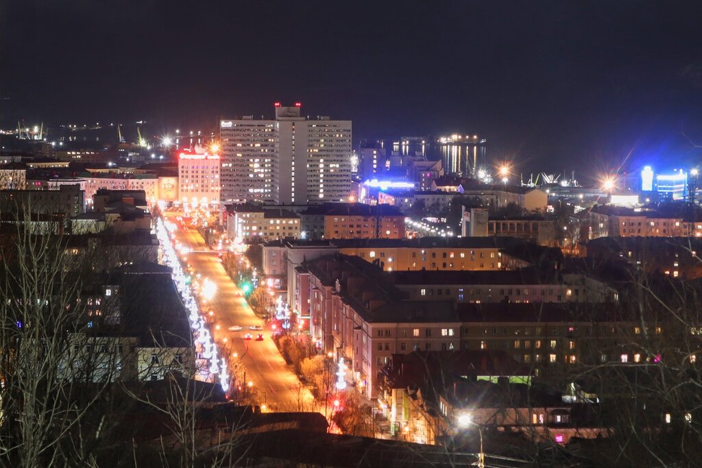 Seyir terası Observation deck, Murmansk, foto