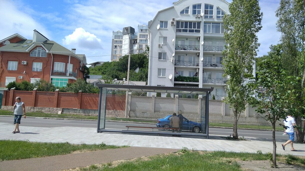 Toplu taşıma durağı Причал, Voronej, foto