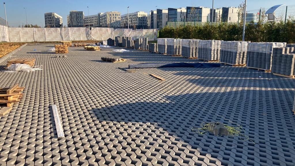 Kaldırım taşları PromStroy, Moskova ve Moskovskaya oblastı, foto