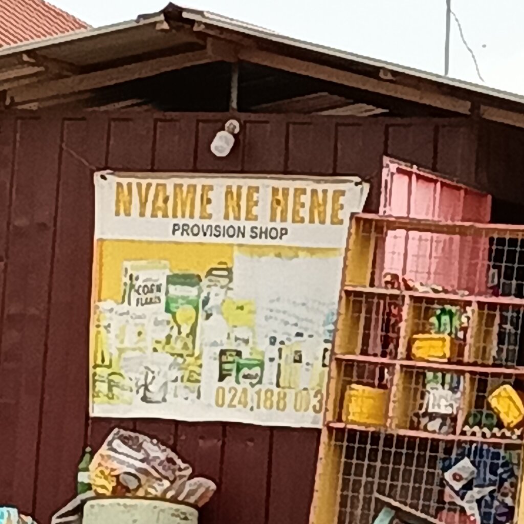 Market Nyame ne hene provision shop, Dünya, foto
