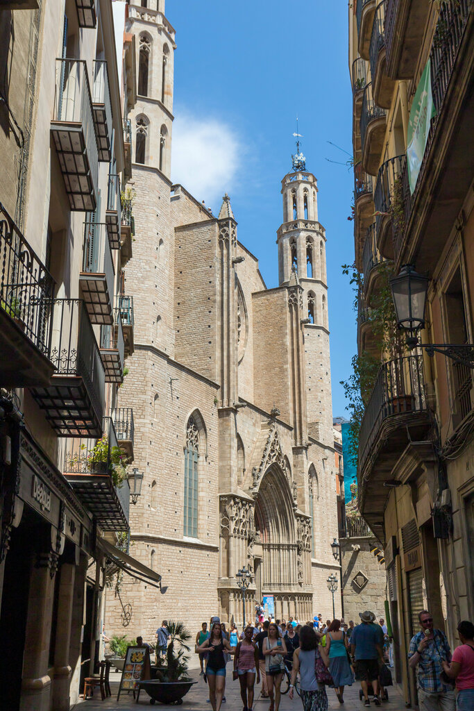 Katolik kiliseleri Basílica de Santa Maria del Mar, Barselona, foto