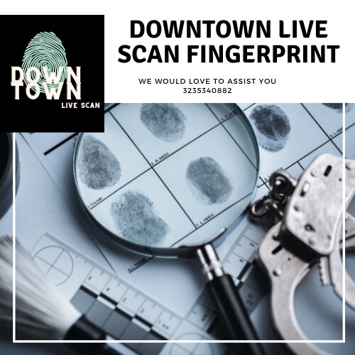 Noterler Downtown live scan fingerprinting, Los Angeles, foto