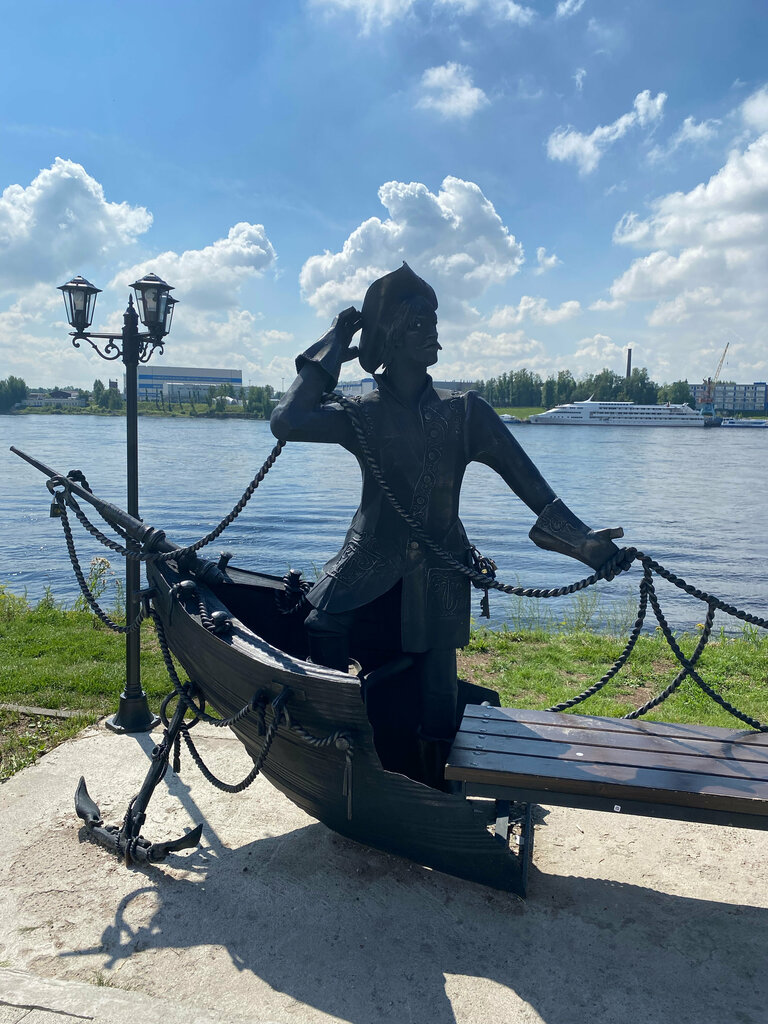 Park, sokak heykeli Иван и Марья, Saint‑Petersburg ve Leningradskaya oblastı, foto