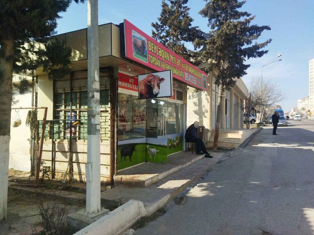 Kasap, şarküteri Lachin et dukani, Bakü, foto