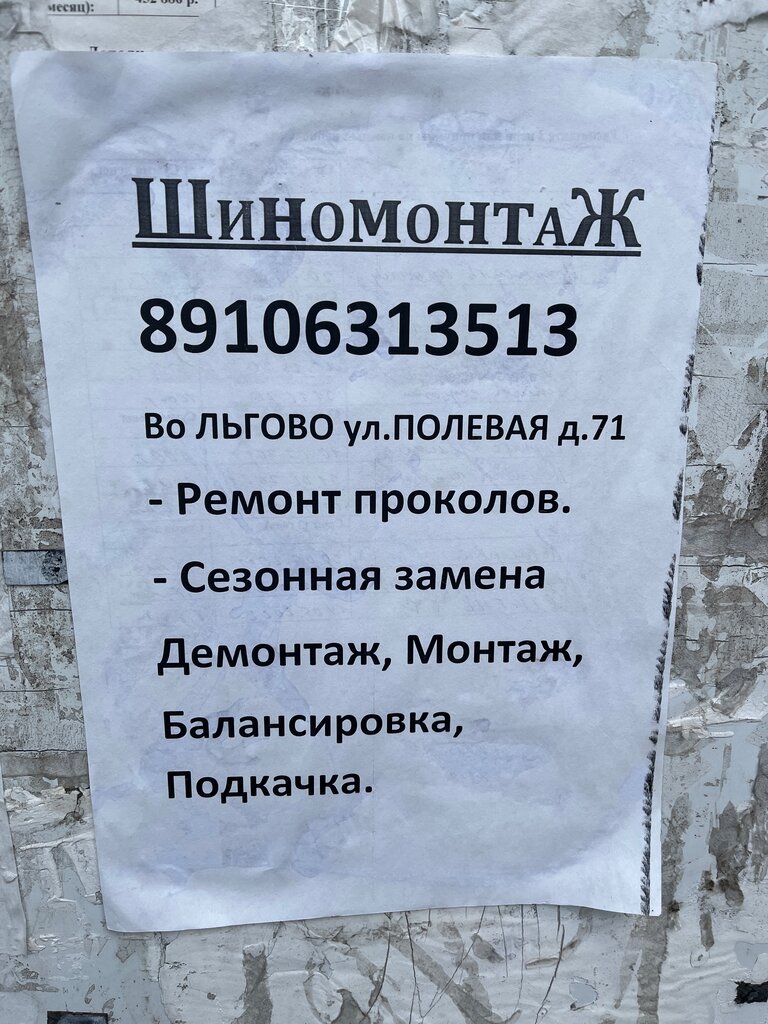 Oto lastik tamiri Шиномонтаж, Riazanskaya oblastı, foto