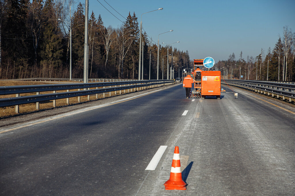 Yol yüzeyi işaretleme Vektor-M, Orehovo‑Zuyevo, foto