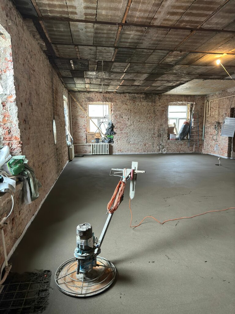 Şap zemin Semi-dry floor screed, Saint‑Petersburg ve Leningradskaya oblastı, foto