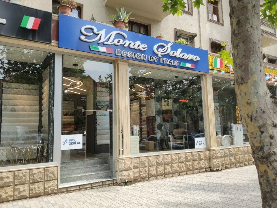Boya ve cila malzemeleri üretim ve satış yerleri Monte Solaro, Gence, foto