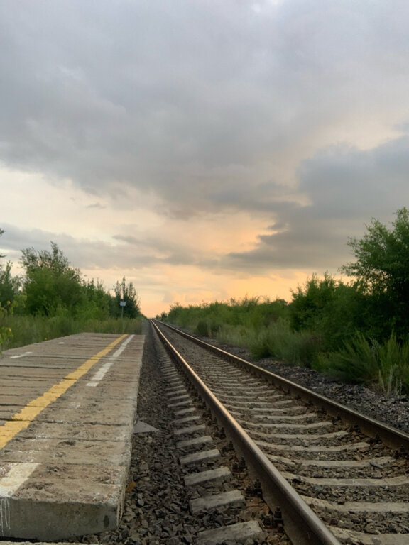 Tren istasyonu остановочный пункт Сухое Озеро, Başkurdistan, foto