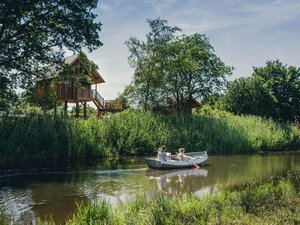 Cottage With Terrace on the River De Regge (Overijssel, Wierden, Zuna), otel  Overijssel'den