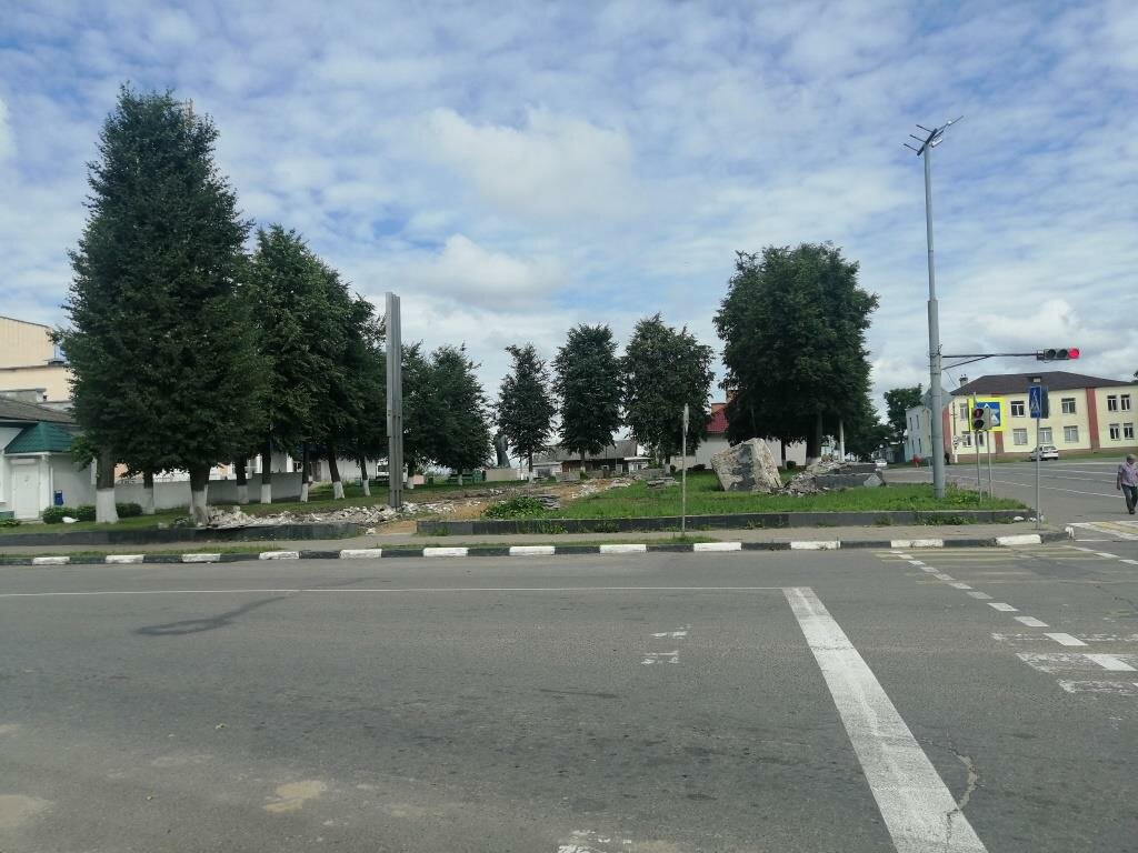 Anıt, heykel В.И. Ленин, Krichev, foto