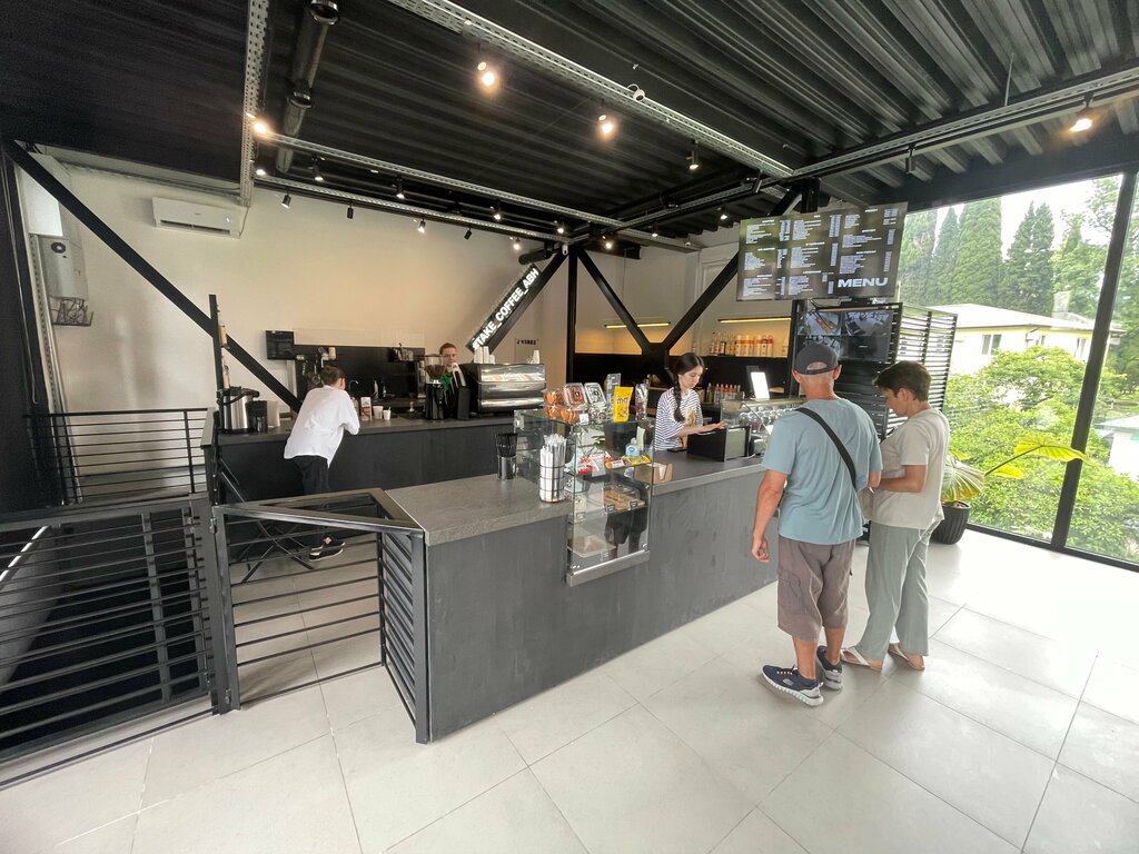 Kahve dükkanları Take Coffee, New Athos, foto