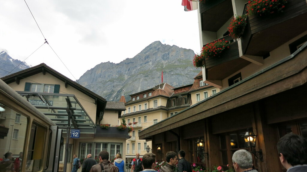 Tren istasyonu Grindelwald Terminal, Grindelwald, foto