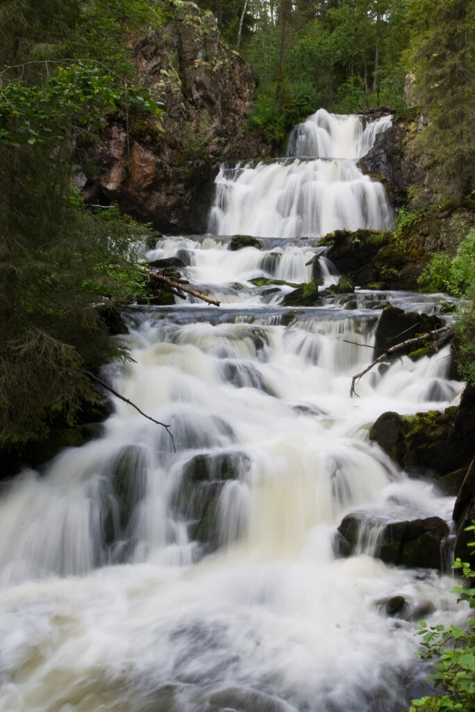 Şelale Mäntykoski, Karelya, foto