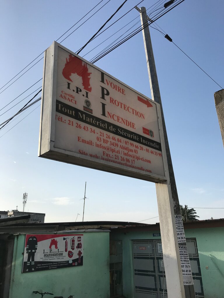 Yangın ekipmanları Ivoire Protection Incendie Ipi, Abican, foto