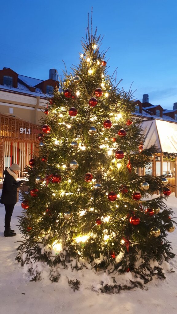 Yapay çam ağaçları ve süsleri Elki-Opt. pro, Saint‑Petersburg, foto