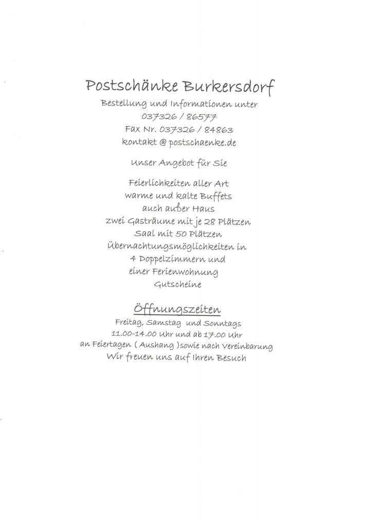 Restoran Postschänke Burkersdorf, Saksonya, foto