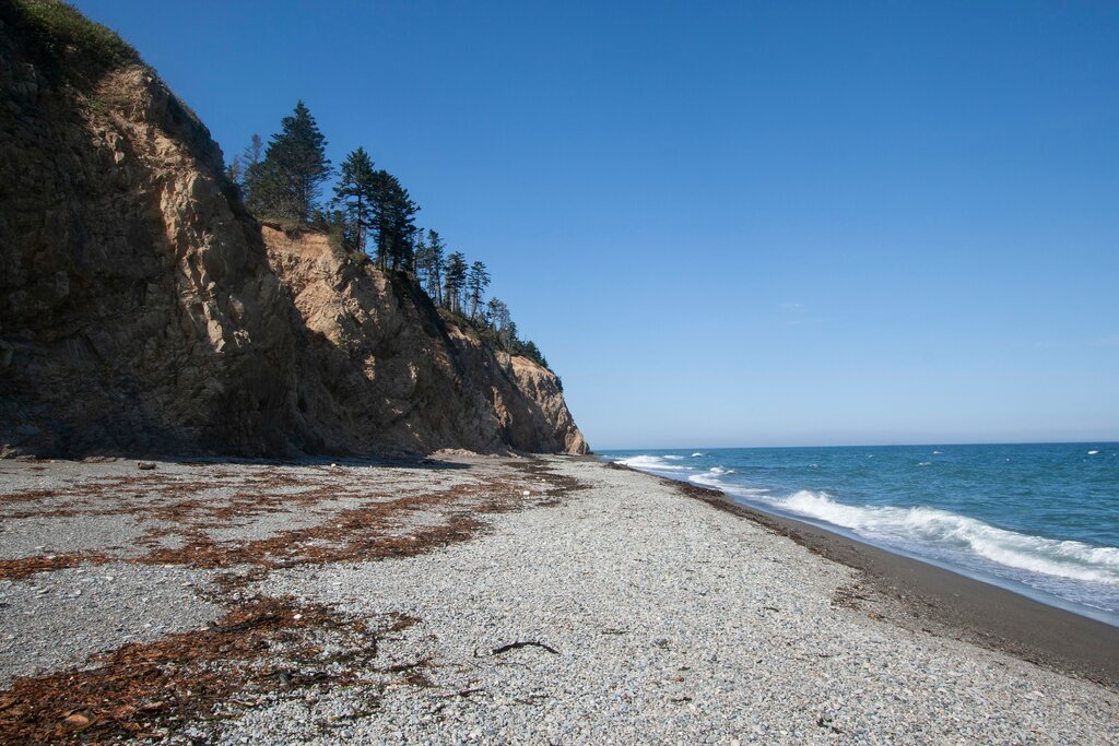 Dağ zirvesi Гора Пионерская 428 метров, Sahalin Bölgesi, foto