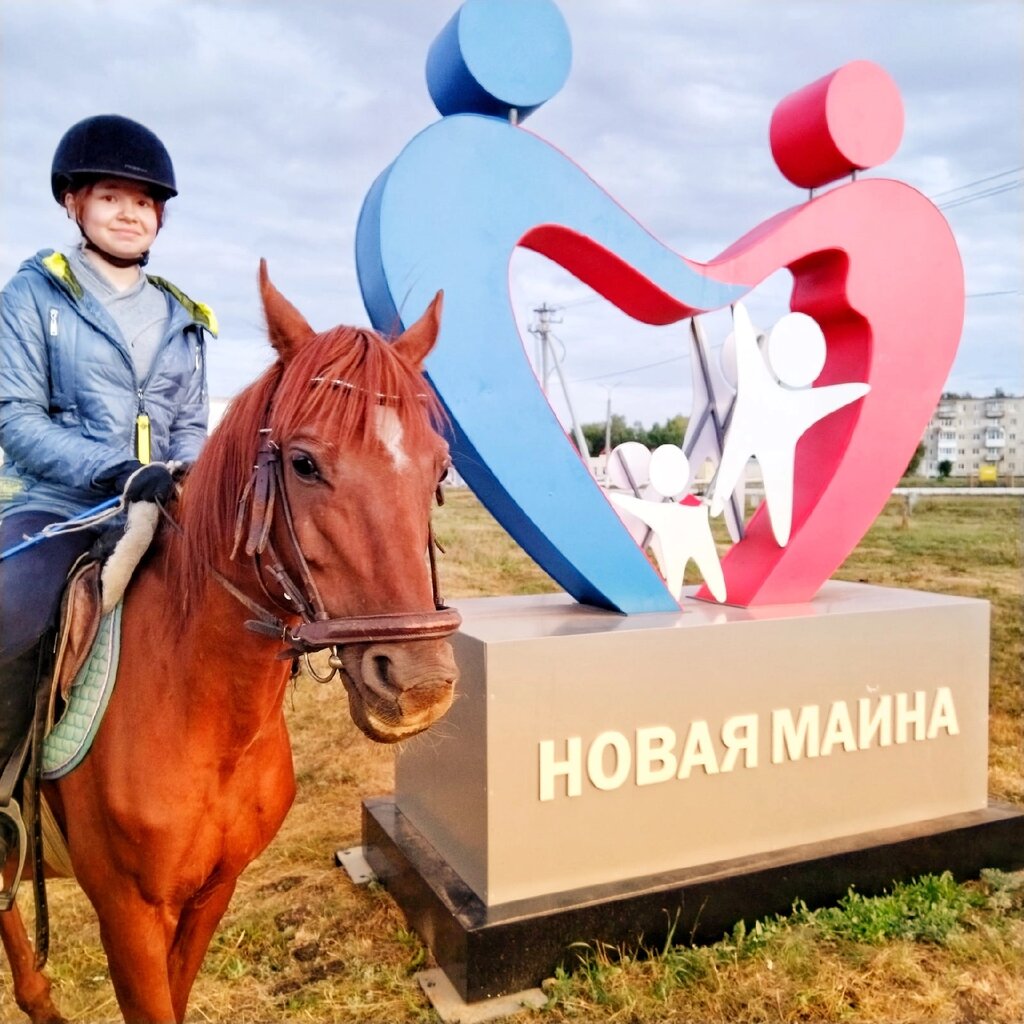 At ve binicilik kulüpleri Konny dvorik Novaya Mayna, Ulyanovskaya oblastı, foto