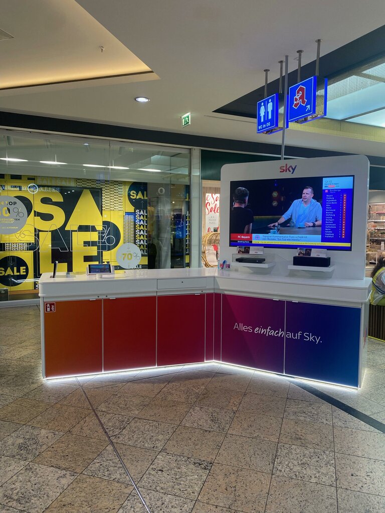Televizyon kanalları Sky Shop, Augsburg, foto