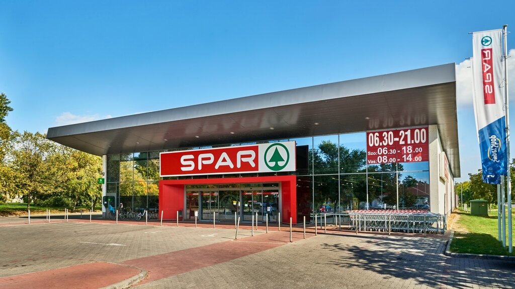 Süpermarket Spar szupermarket, Dünya, foto
