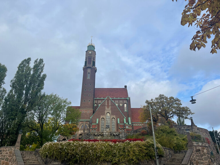 Protestan kilisesi Engelbrecht Church, Stockholm, foto