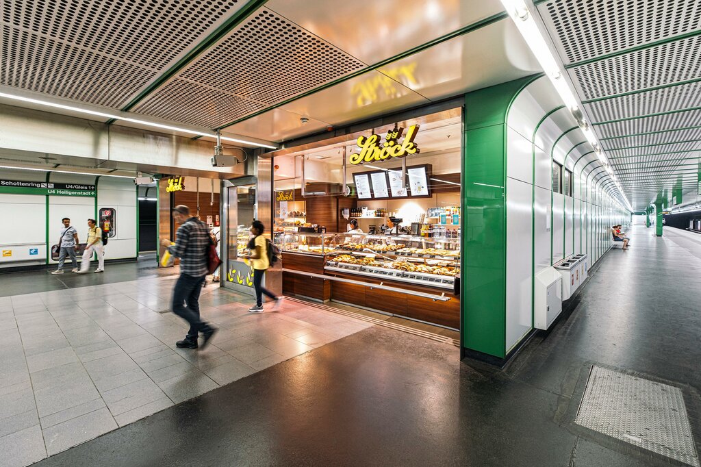 Ekmek fırını Ströck - Schottenring U-Bahn, Viyana, foto