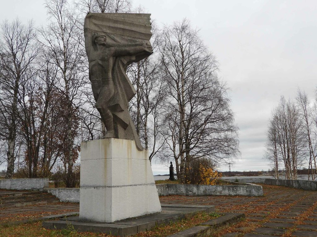 Anıt, heykel Мемориал кемлянам, павшим в Великой Отечественной войне, Kem, foto