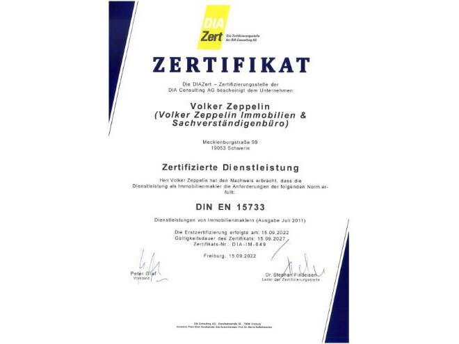Eksper büroları Volker Zeppelin Immobilien & Sachverständigenbüro, Schwerin, foto