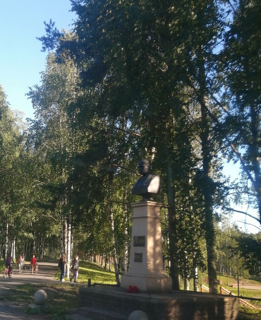 Anıt, heykel Бюст В.И. Ленина, Vytegra, foto