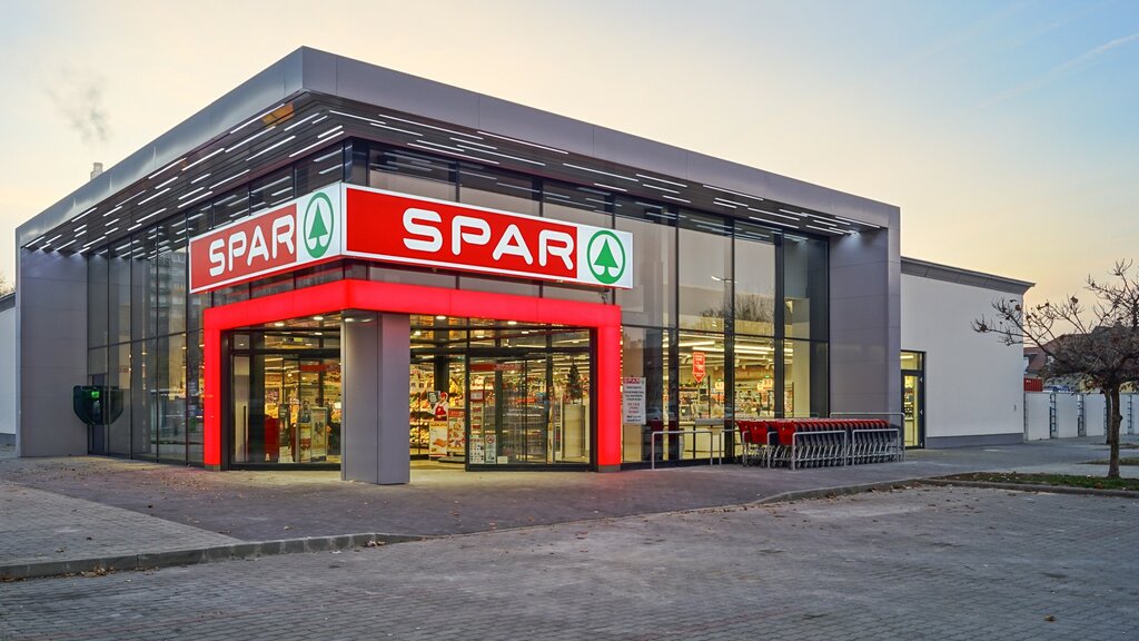 Süpermarket Spar szupermarket, Budapeşte, foto