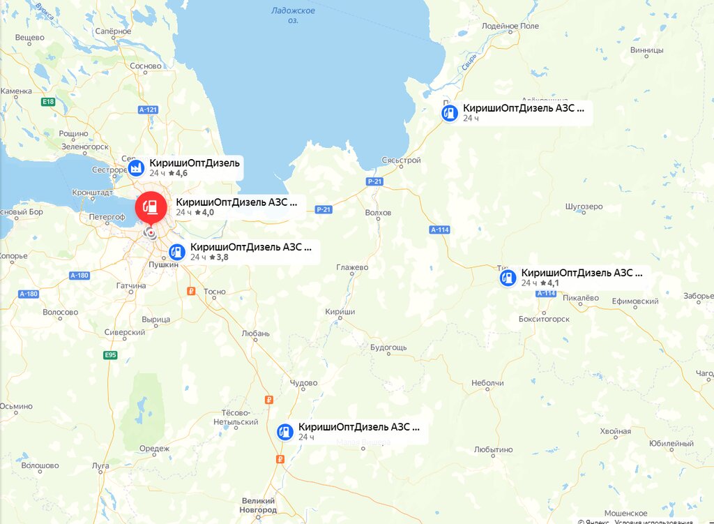 Benzin istasyonu KirishiOptDiezel Azs-3, Saint‑Petersburg, foto