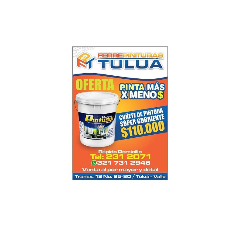 Boya ve cila malzemeleri üretim ve satış yerleri Ferrepinturas Tuluá, Tulua, foto